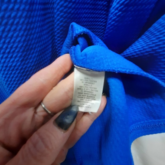 Monteau La Dresses Y2k Royal Blue Monteau La Fit Flare Midi Dress